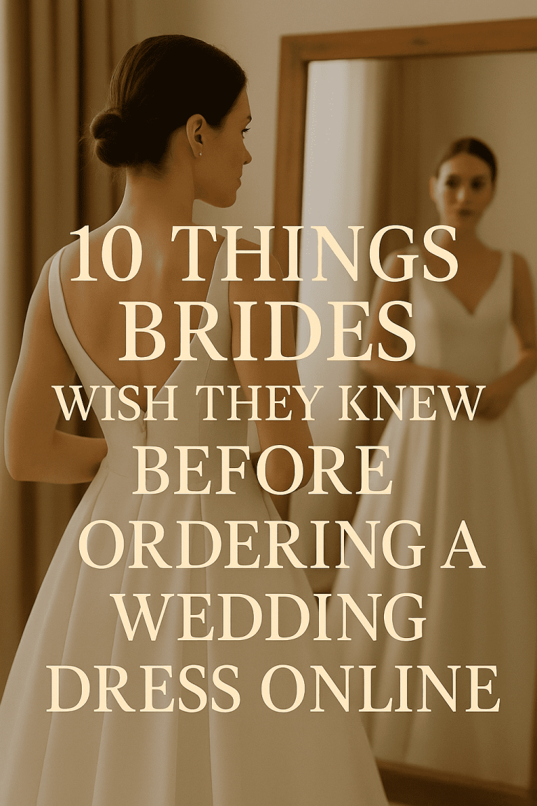 Things Brides Wish They Knew Before Ordering a Wedding Dress